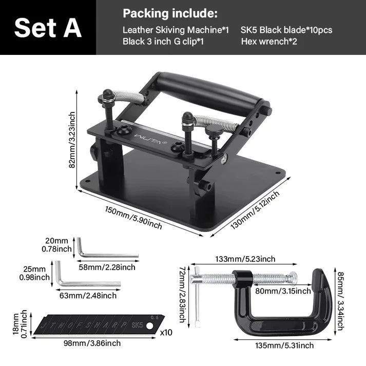 Wuta manual leather skiving machine – sfleather.co.uk